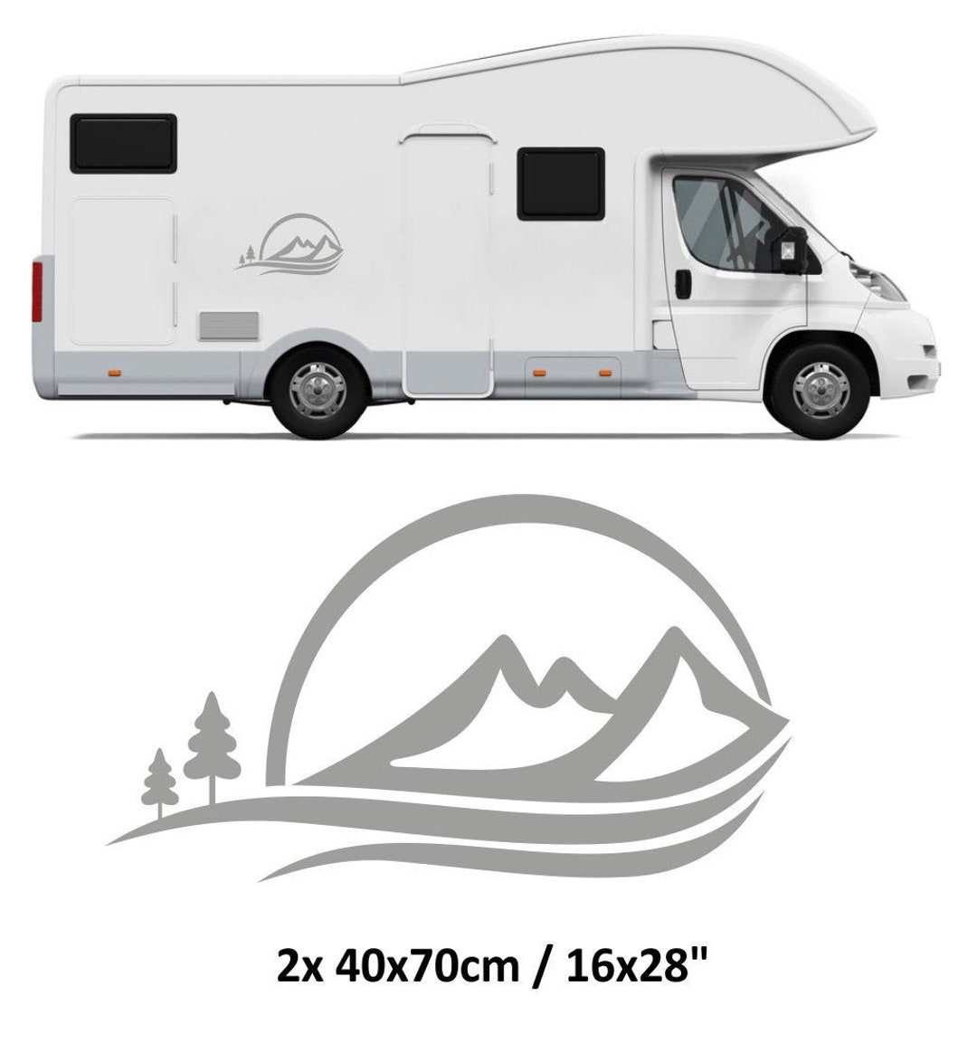 No.825 Universal Fitting Motorhome Caravan Graphics Decals Stickers ...