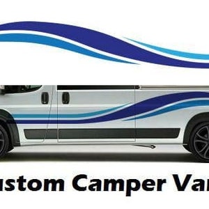 No.902 Camper Van, Motorhome Graphics Horsebox Caravan RV Decals Vinyl ...