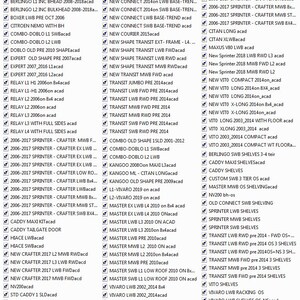 Ply Lining Templates DXF Files, Cad Files Ready to Cut, Over 110 Files ...