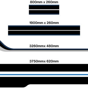 Universal Fitting Motorhome Caravan Graphics Decals Stickers Camper Van ...