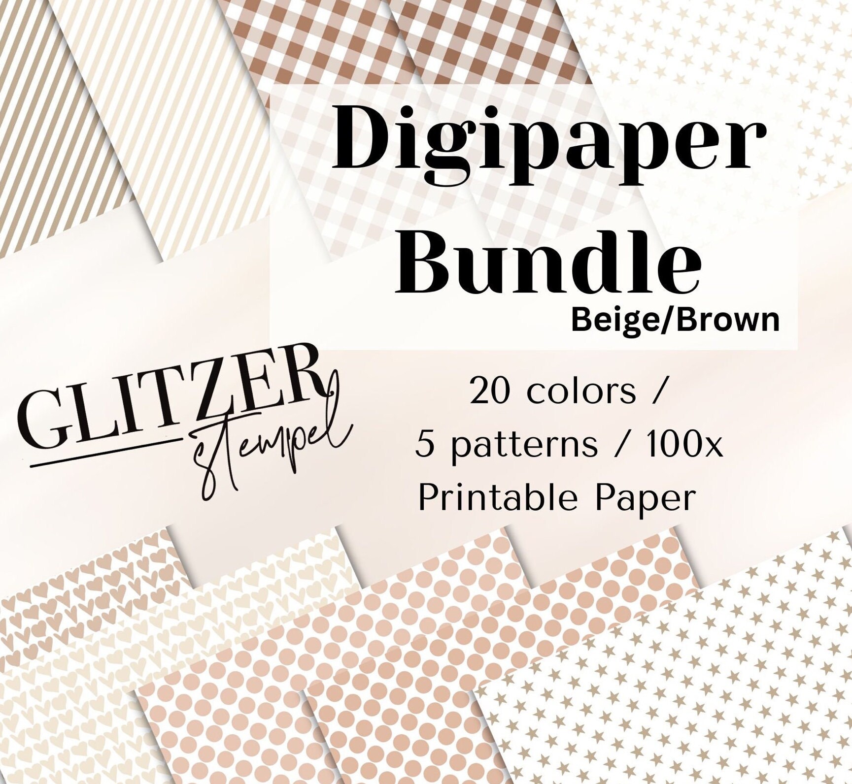 Printable Paper Bundle digital Paperpaper Printable Motif - Etsy