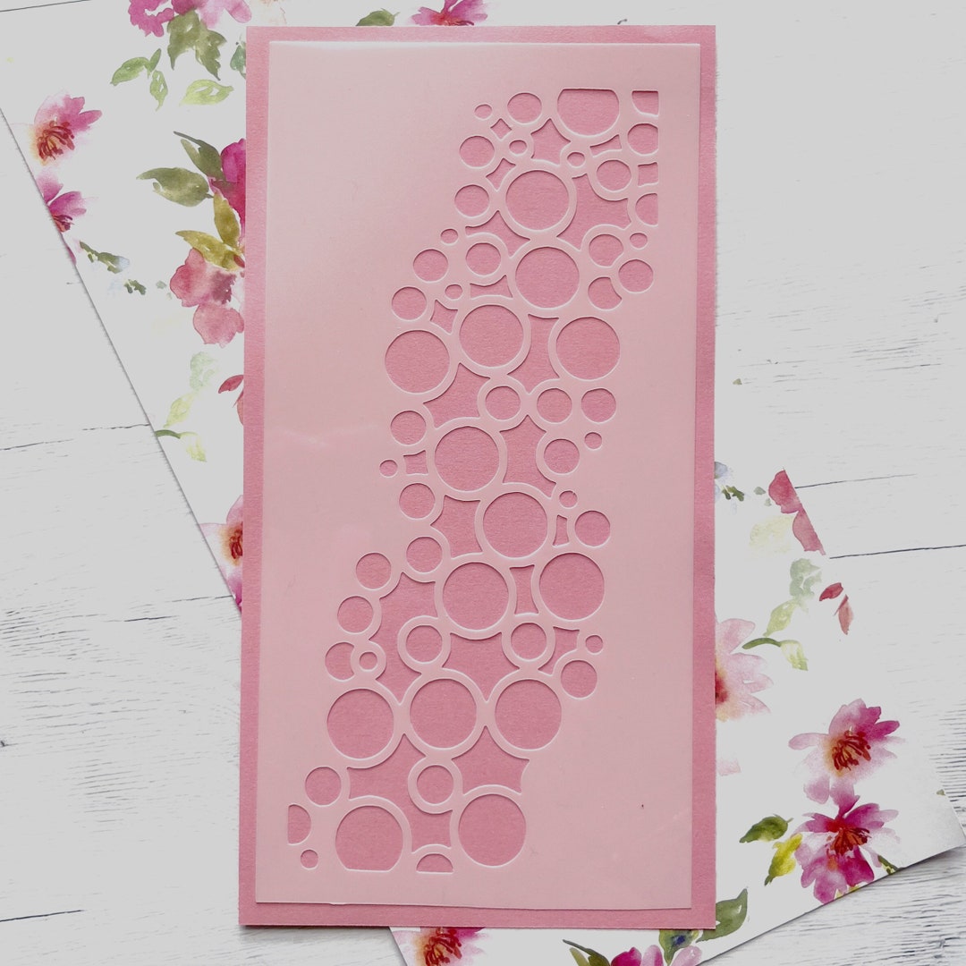 Stencil Template Slimline Dots Holes Cards Crafts, Paper and ...