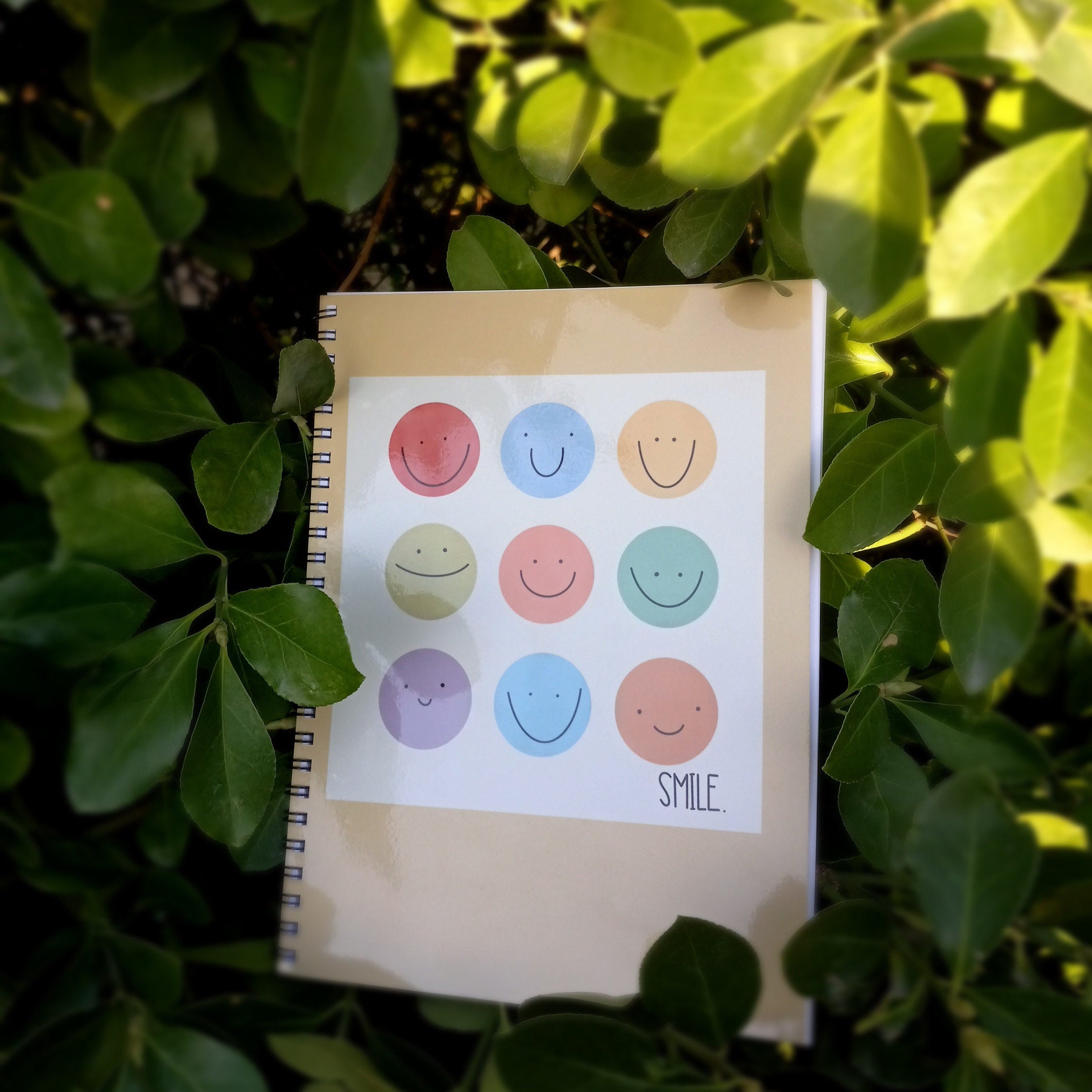 Smiley Face Notebook - Etsy