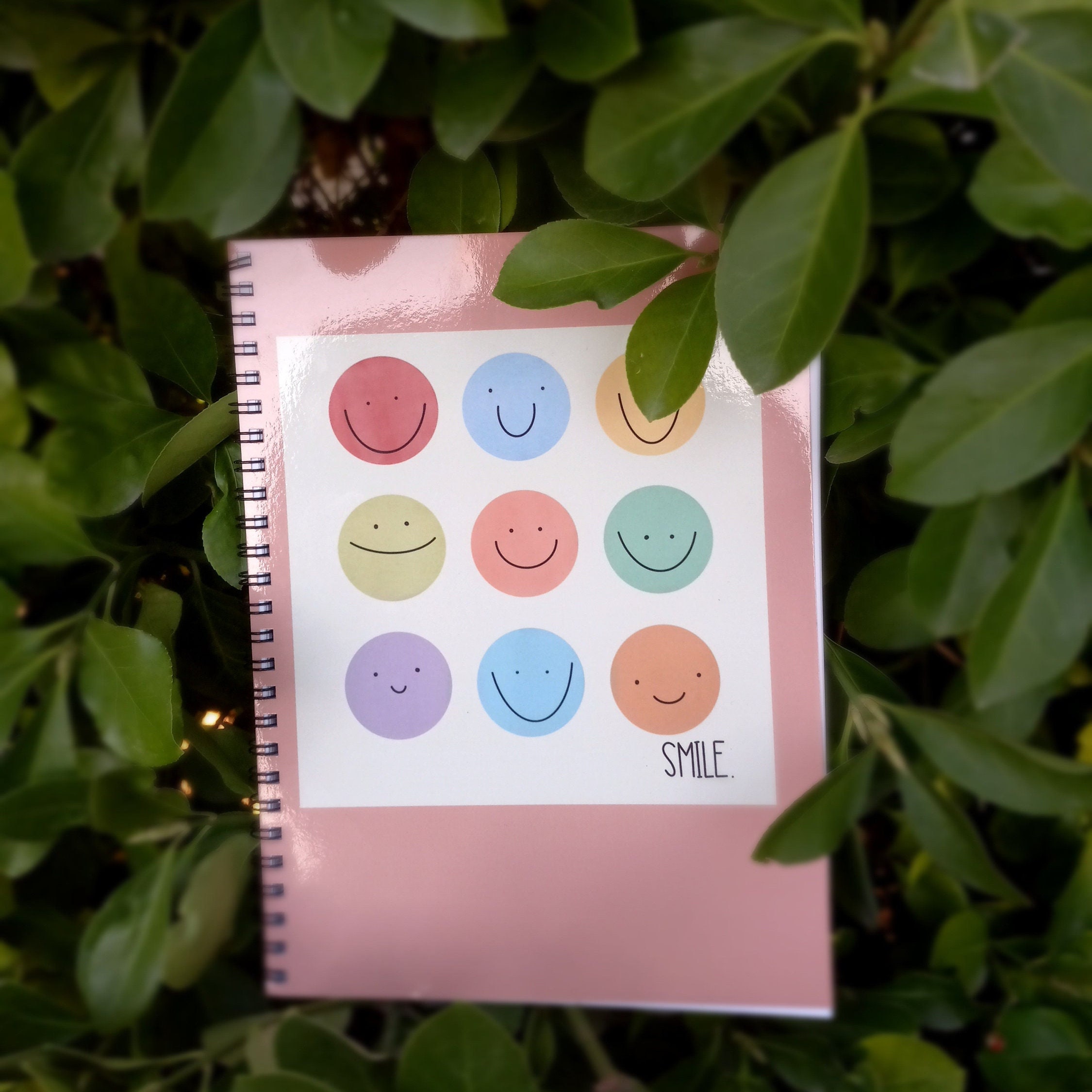 Smiley Face Notebook - Etsy