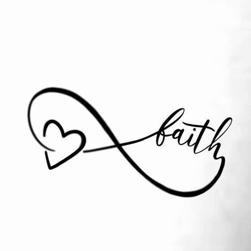 Infinity Faith Temporary Tattoo / Infinity Tattoo / Religious - Etsy