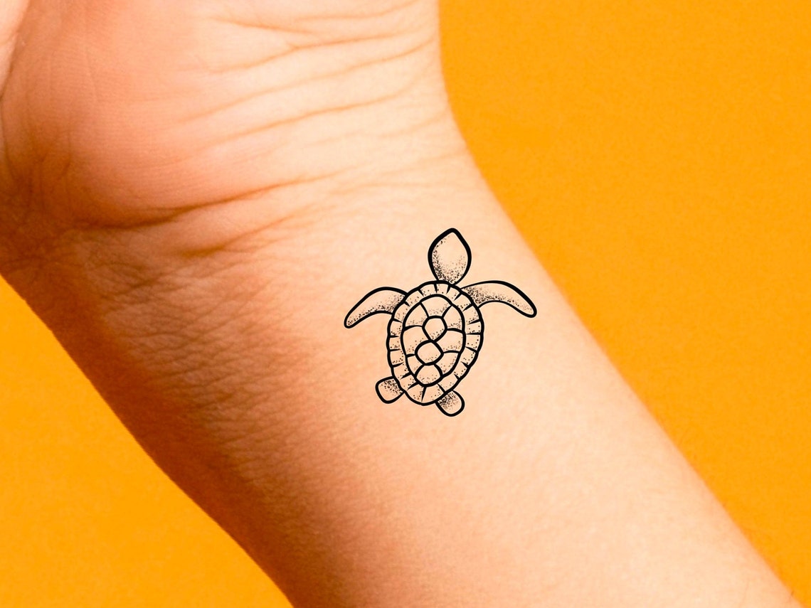 Turtle Temporary Tattoo / Animal Tattoo | Etsy