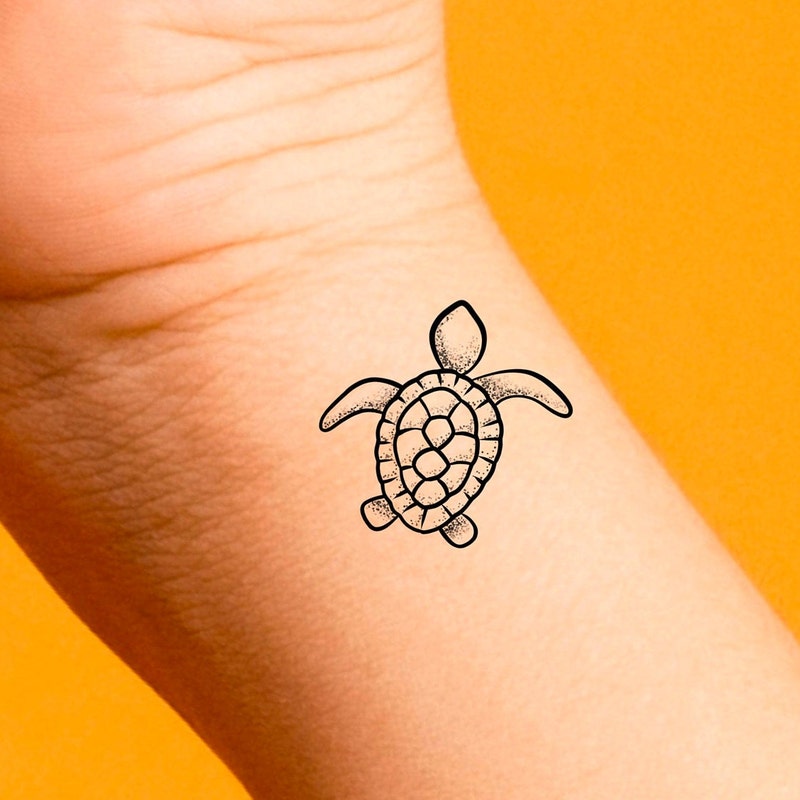 Turtle Tattoo - Etsy