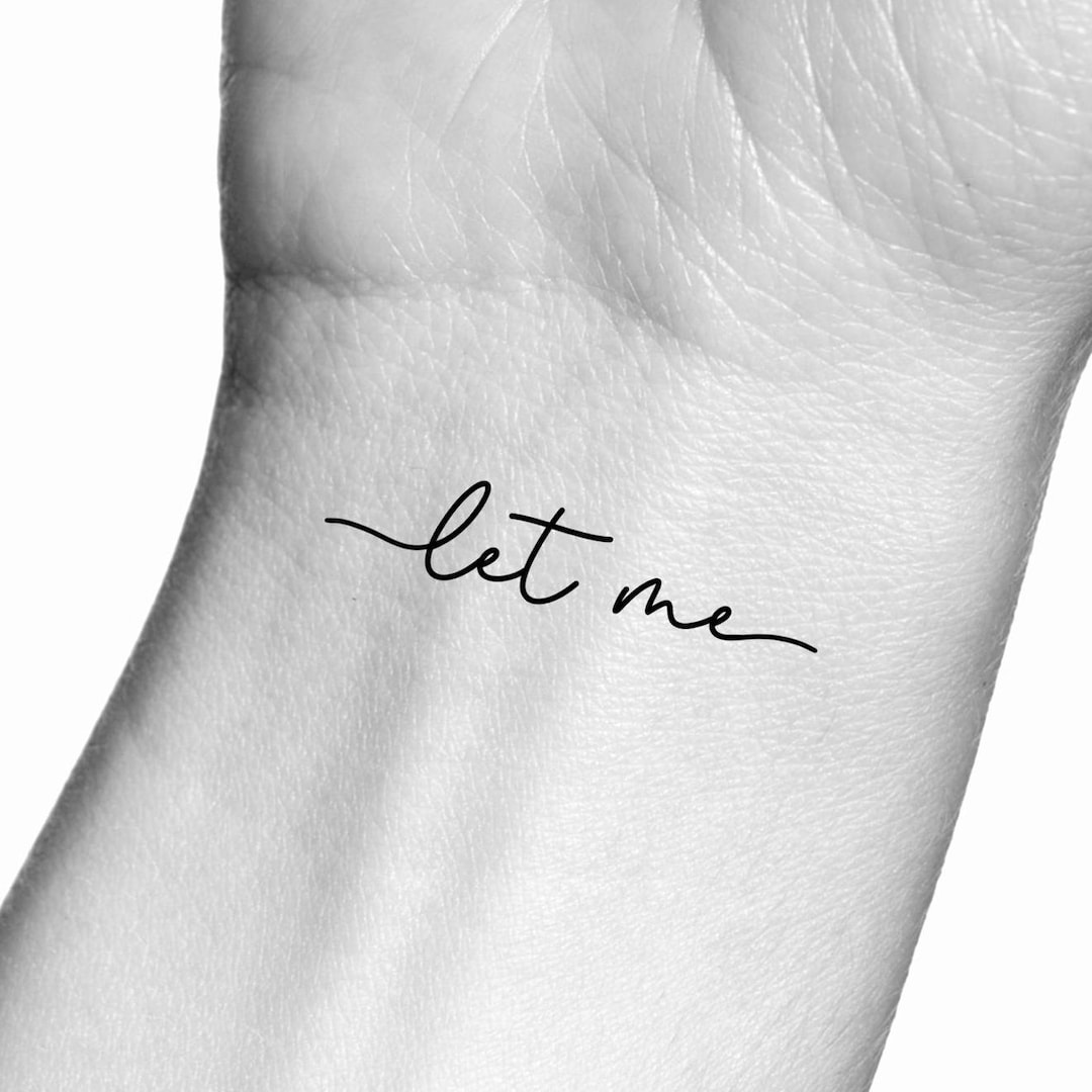 Let Me Temporary Tattoo - Etsy
