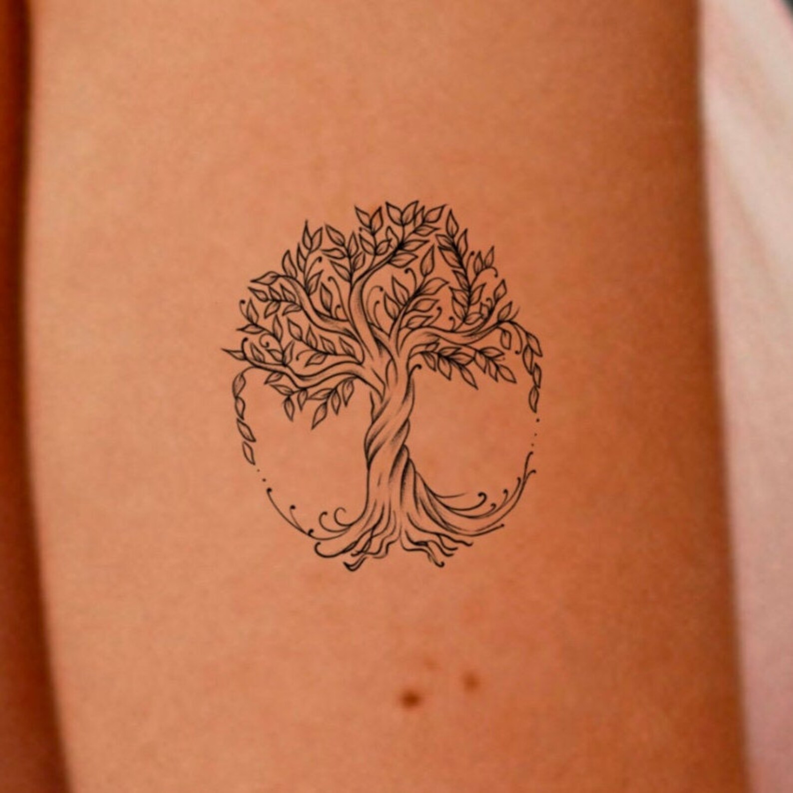Tree of Life Tattoo / Tree Tattoo / Small Tree Temporary | Etsy