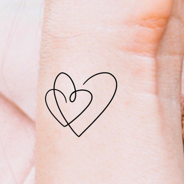 Love Yourself Temporary Tattoo / Heart Tattoo / Bts Tattoo / Letters ...