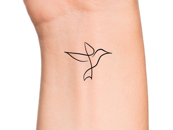 Sparrow Silhouette Tattoo