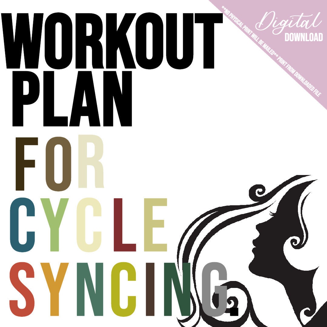Workout Plan for Cycle Syncing - Digital Journal for Women's Health - Etsy