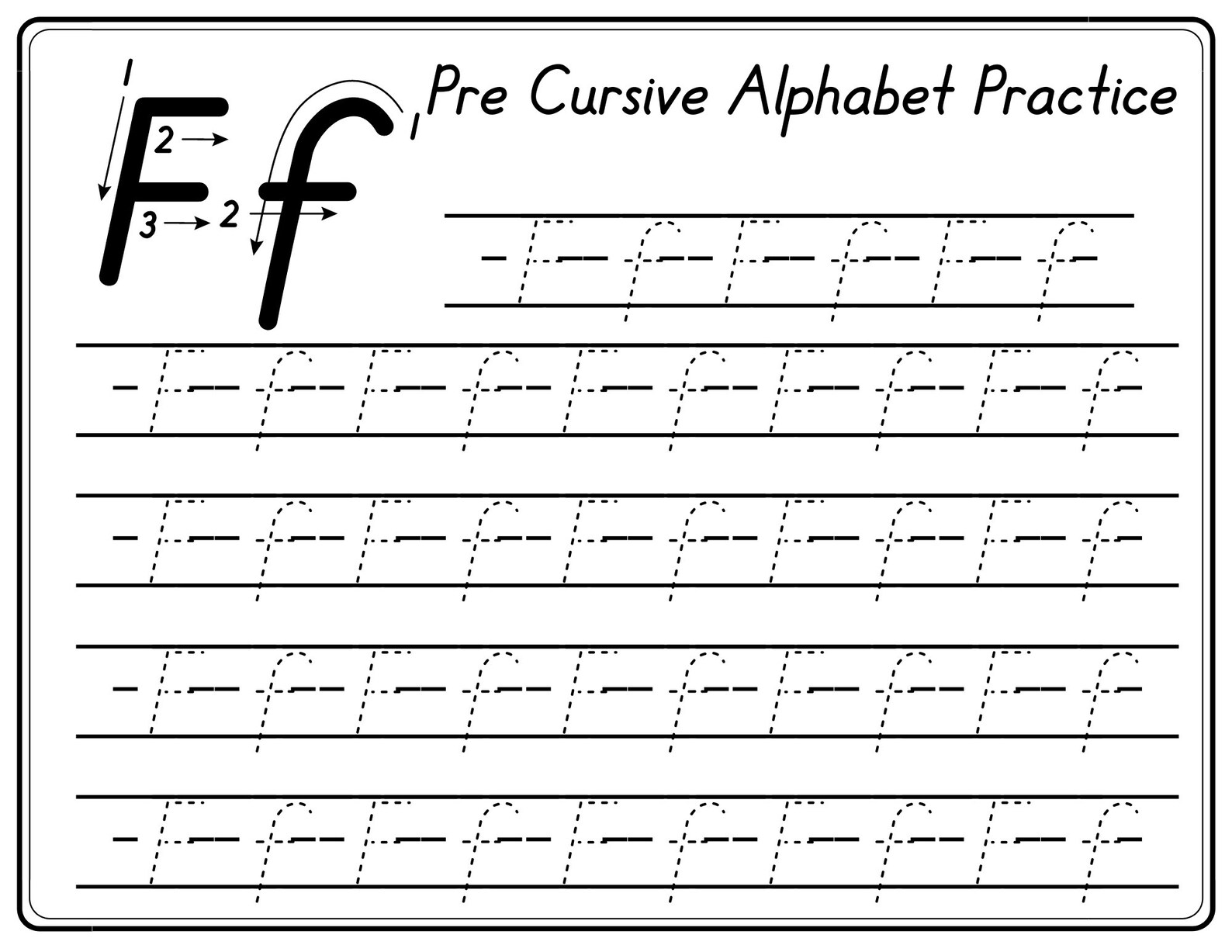 Pre Cursive Handwriting Practice - Etsy