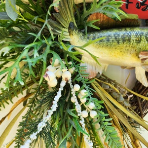 Fish Grapevine Wreath for Front Door, Everyday Summer Fishing Decor ...