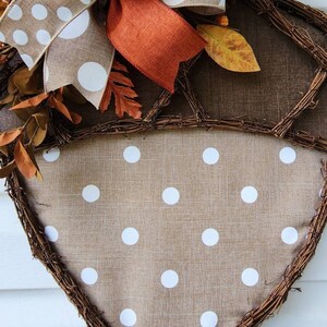 Fall Acorn Autumn Door Hanger Wreath, Thanksgiving Front Door Decor - Etsy