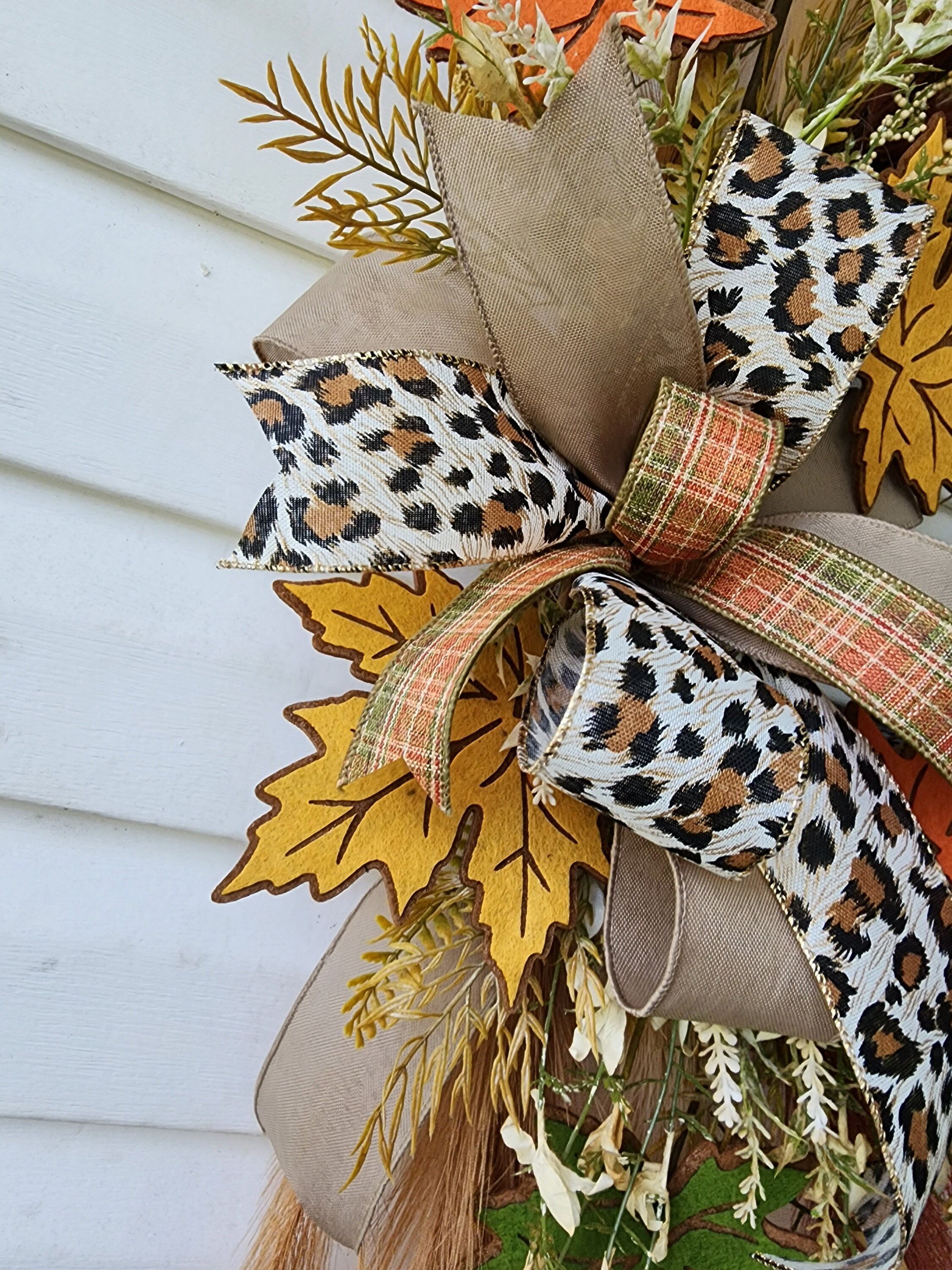 Pampas Grass Fall Grapevine Front Door Decor Wall Hanging - Etsy