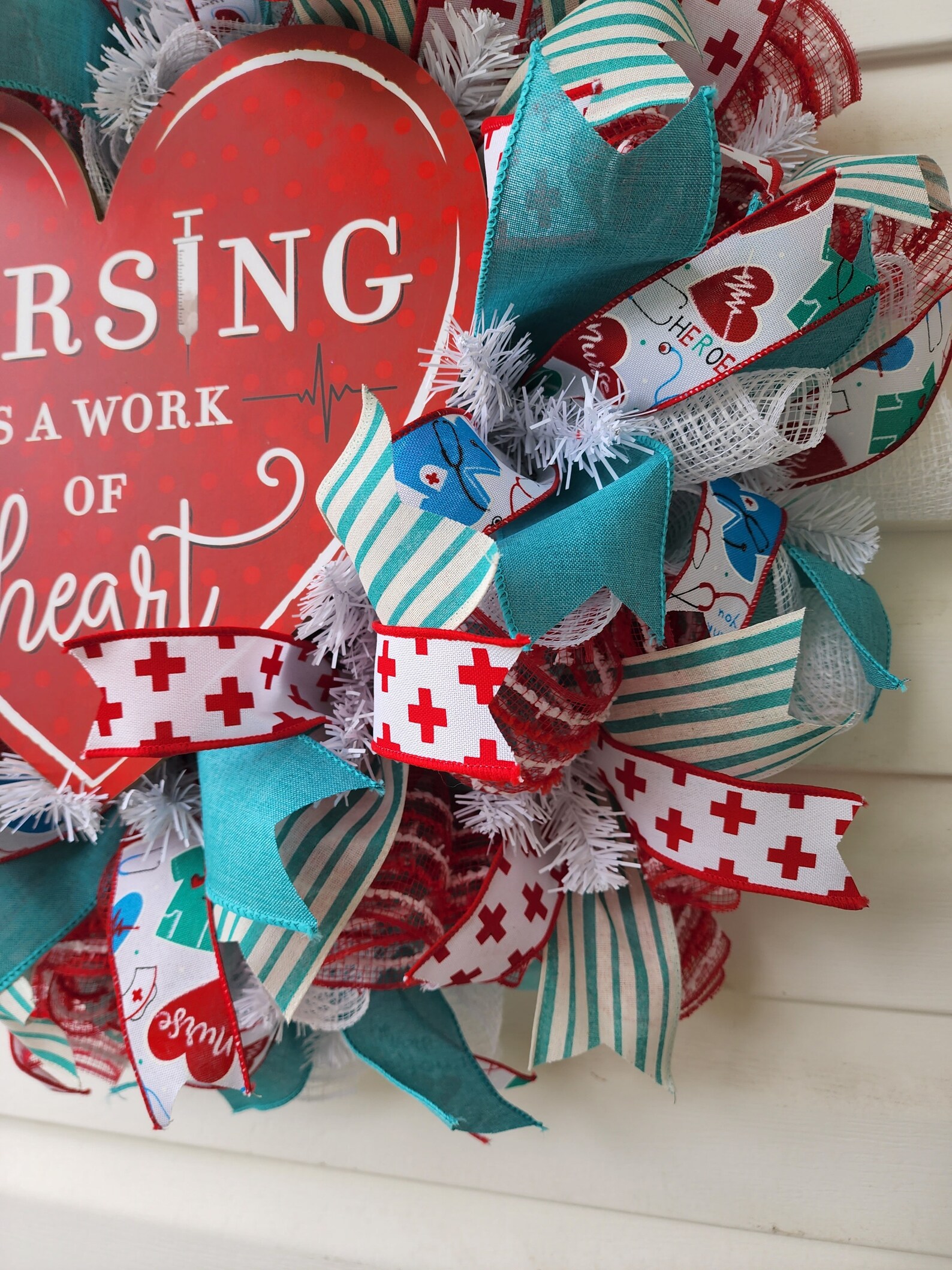 Nurse Healthcare Front Door Wreath Wall Hanging Door Decor - Etsy