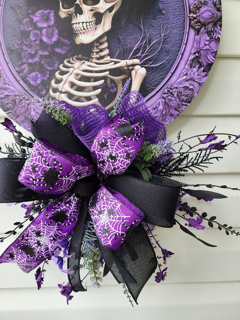 Halloween Skeleton Door Hanger Wall Hanging, Front Door Outdoor Decor ...