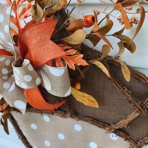 Fall Acorn Autumn Door Hanger Wreath, Thanksgiving Front Door Decor - Etsy