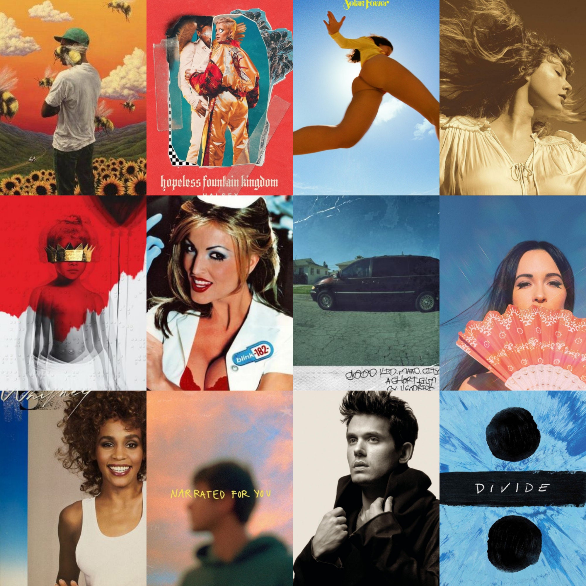 CUSTOM Album Cover Art Wall Collage Kit PHYSICAL PRINTS | Etsy Canada