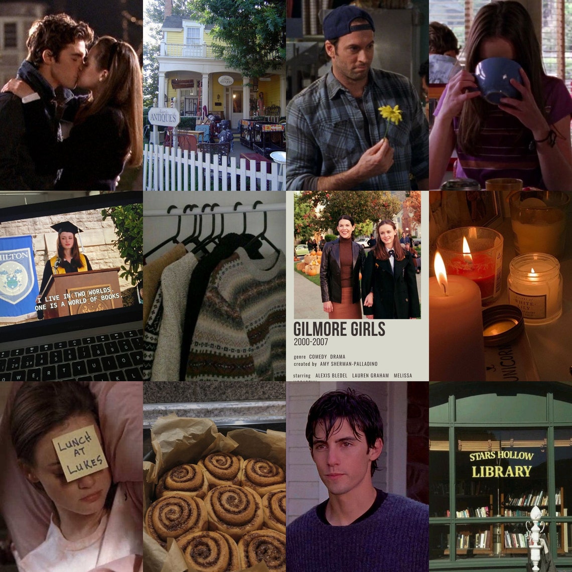 Gilmore Girls Fall Aesthetic Wall Collage Kit PHYSICAL PRINTS - Etsy
