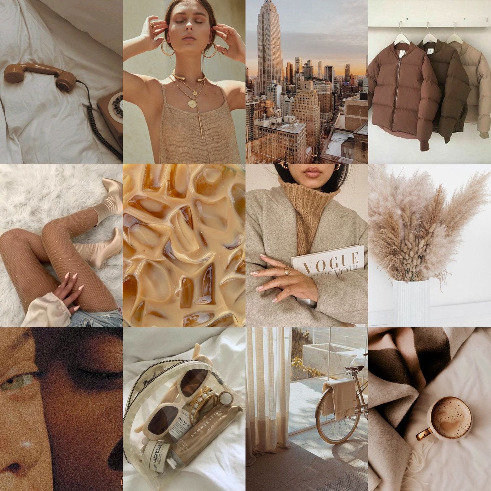 Beige Dreams Aesthetic Wall Collage Beige Boujee Wall Collage - Etsy