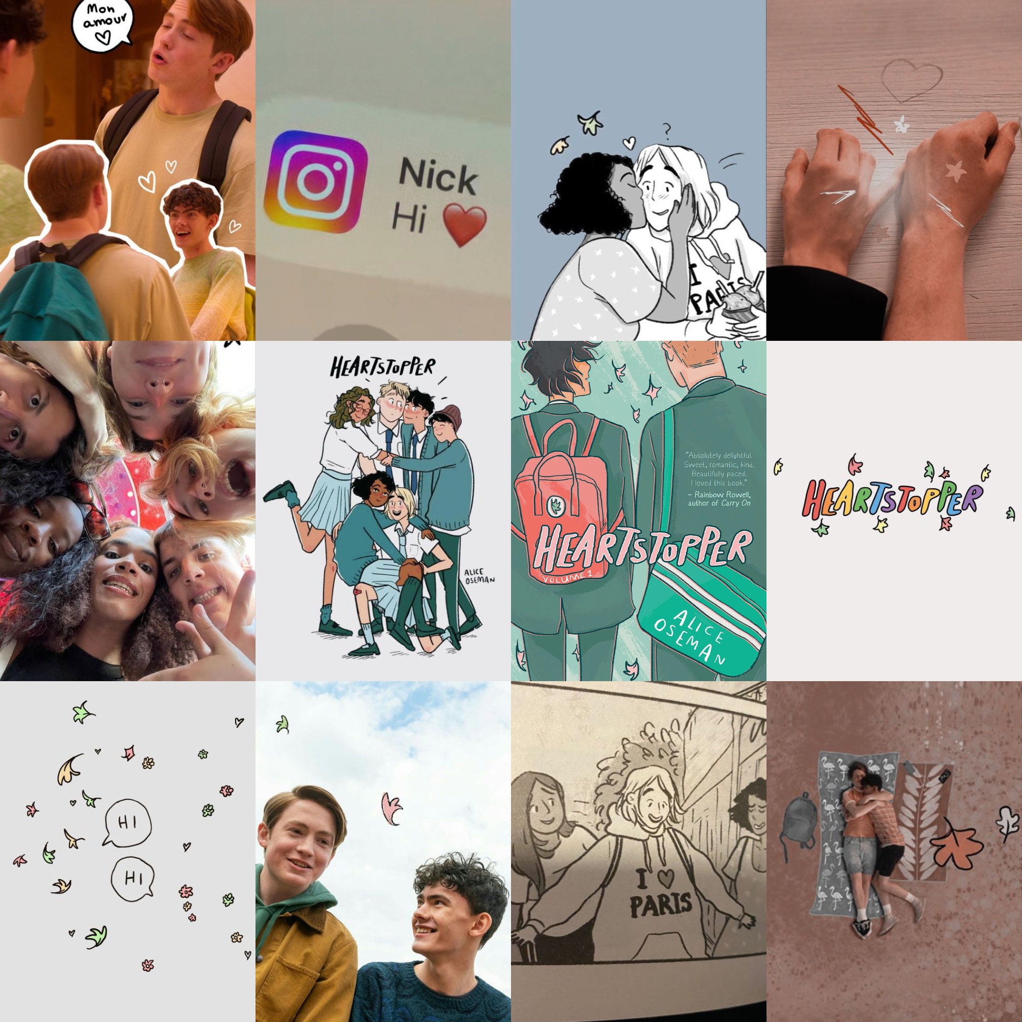 Heartstopper Aesthetic LGBTQ Wall Collage Kit PHYSICAL PRINTS - Etsy