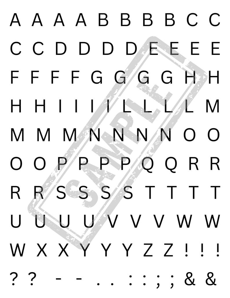 Printable Alphabet Letters With Punctuation - Etsy