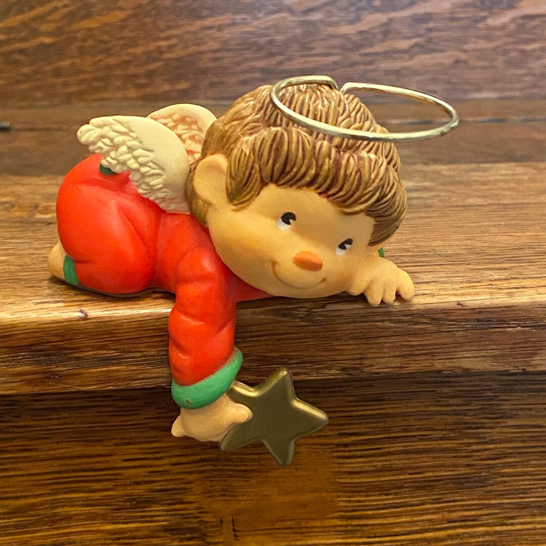 Vintage Hallmark Angel Christmas Stocking Hanger With Original Box 1983 ...