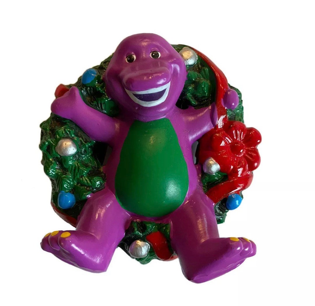 Vintage Barney Christmas Tree Ornament - Etsy
