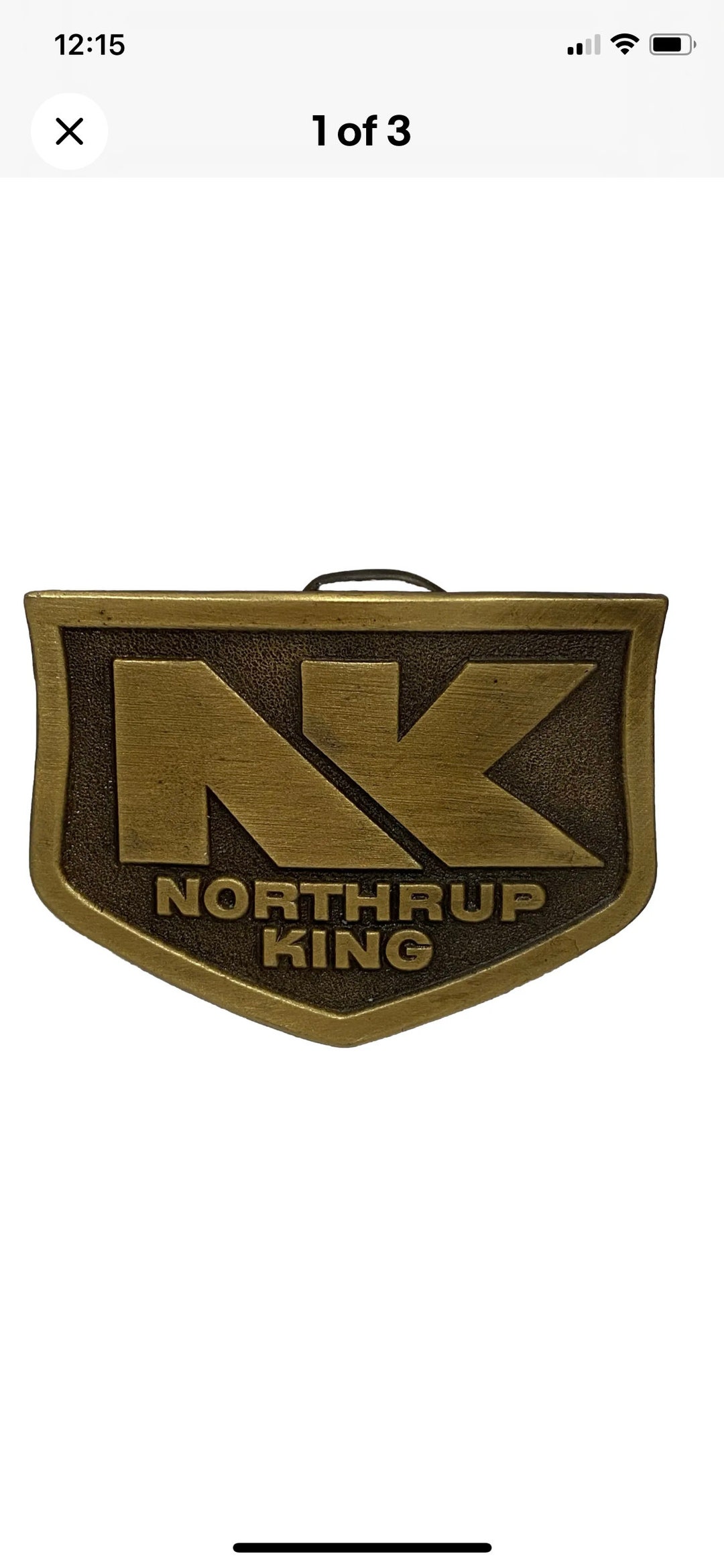 Vintage 1970's Northrup King Logo Brass Plated Belt Buckle - Etsy