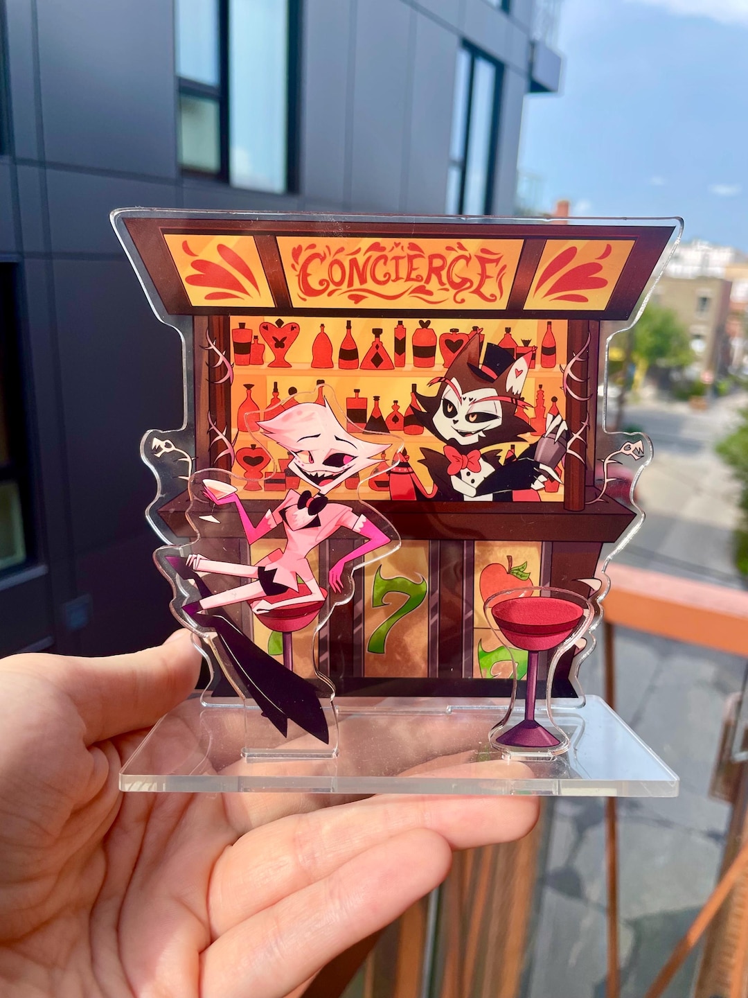 Husk and Angel Dust 3 Parts Standee - Etsy