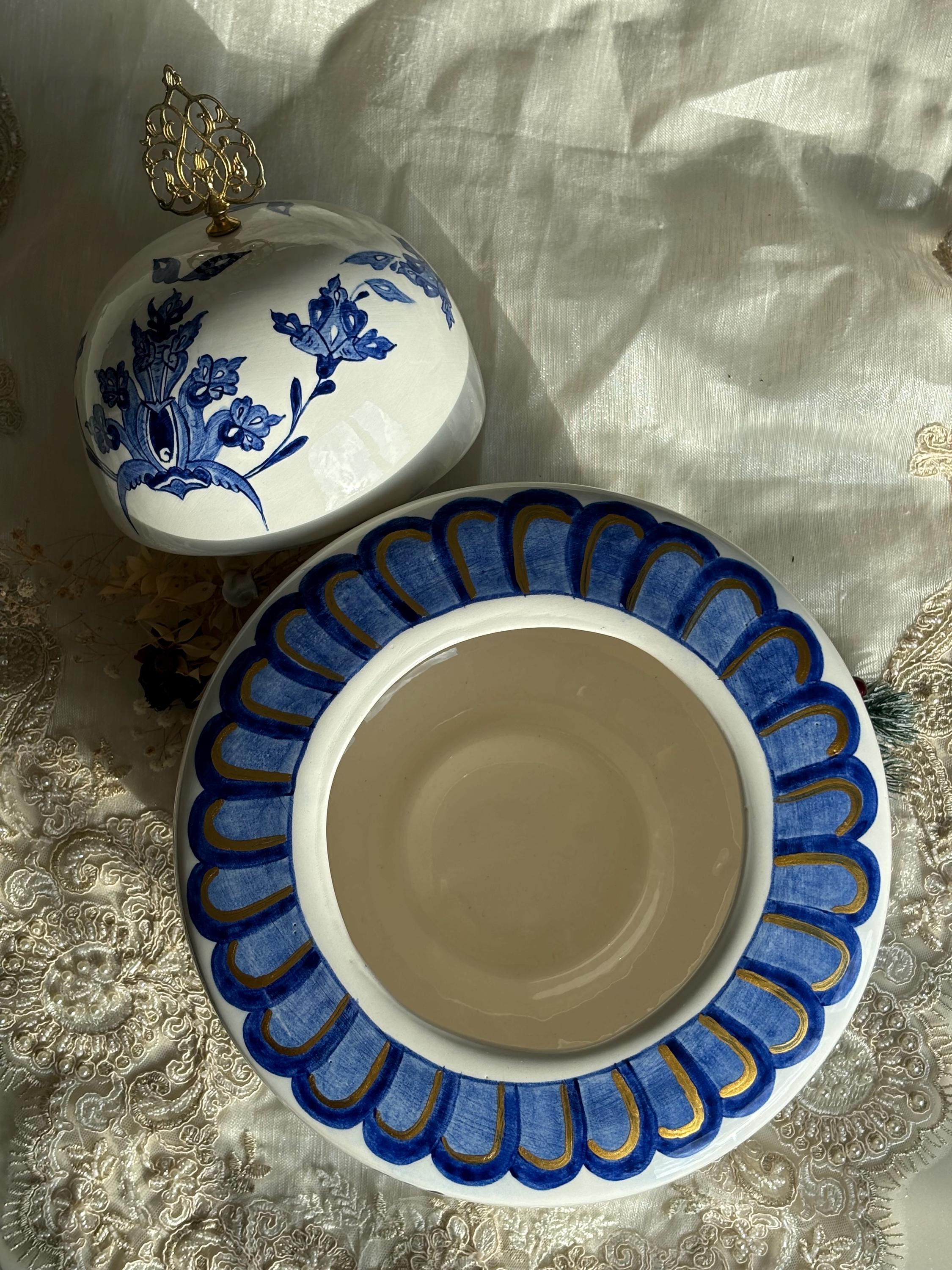 Turkish Handmade Tile Cube, Cini Ceramic Art, Traditional Decorative ...