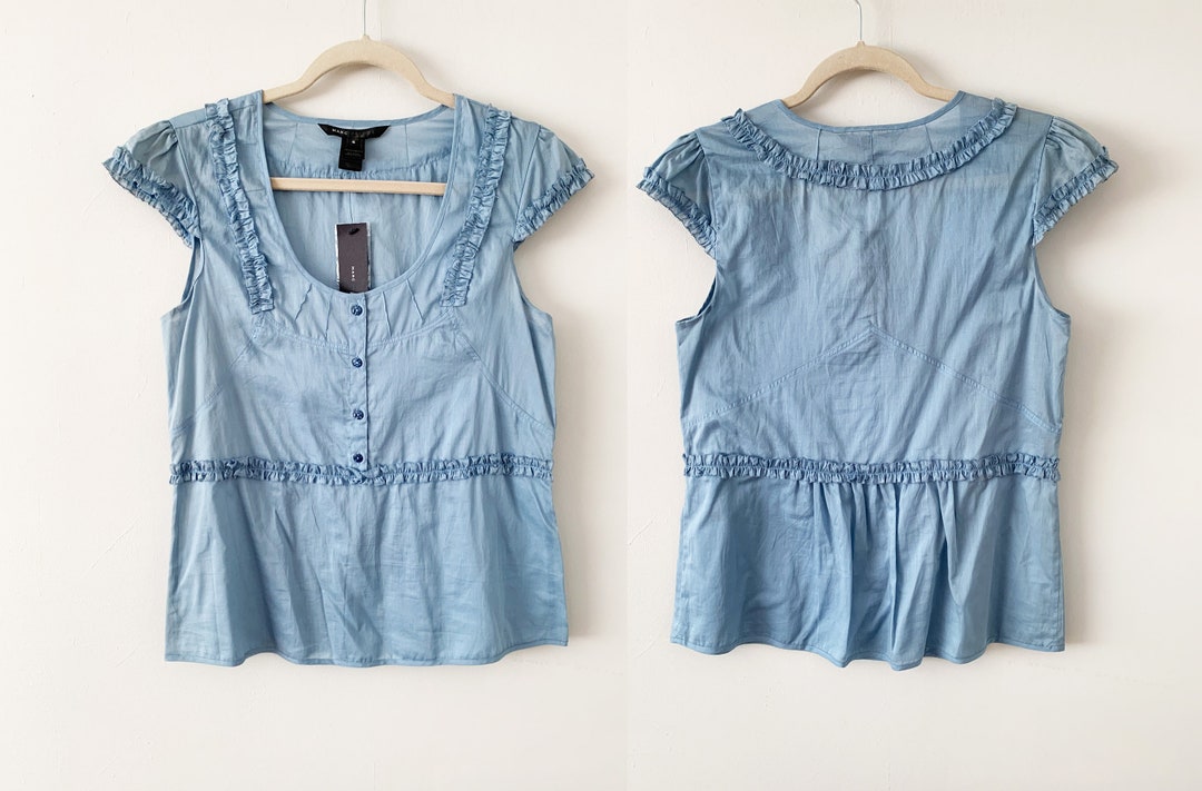 Vintage Early 2000s Light Blue Marc by Marc Jacobs Cotton Top With Tags ...