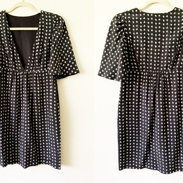 Heart Print Dress - Etsy