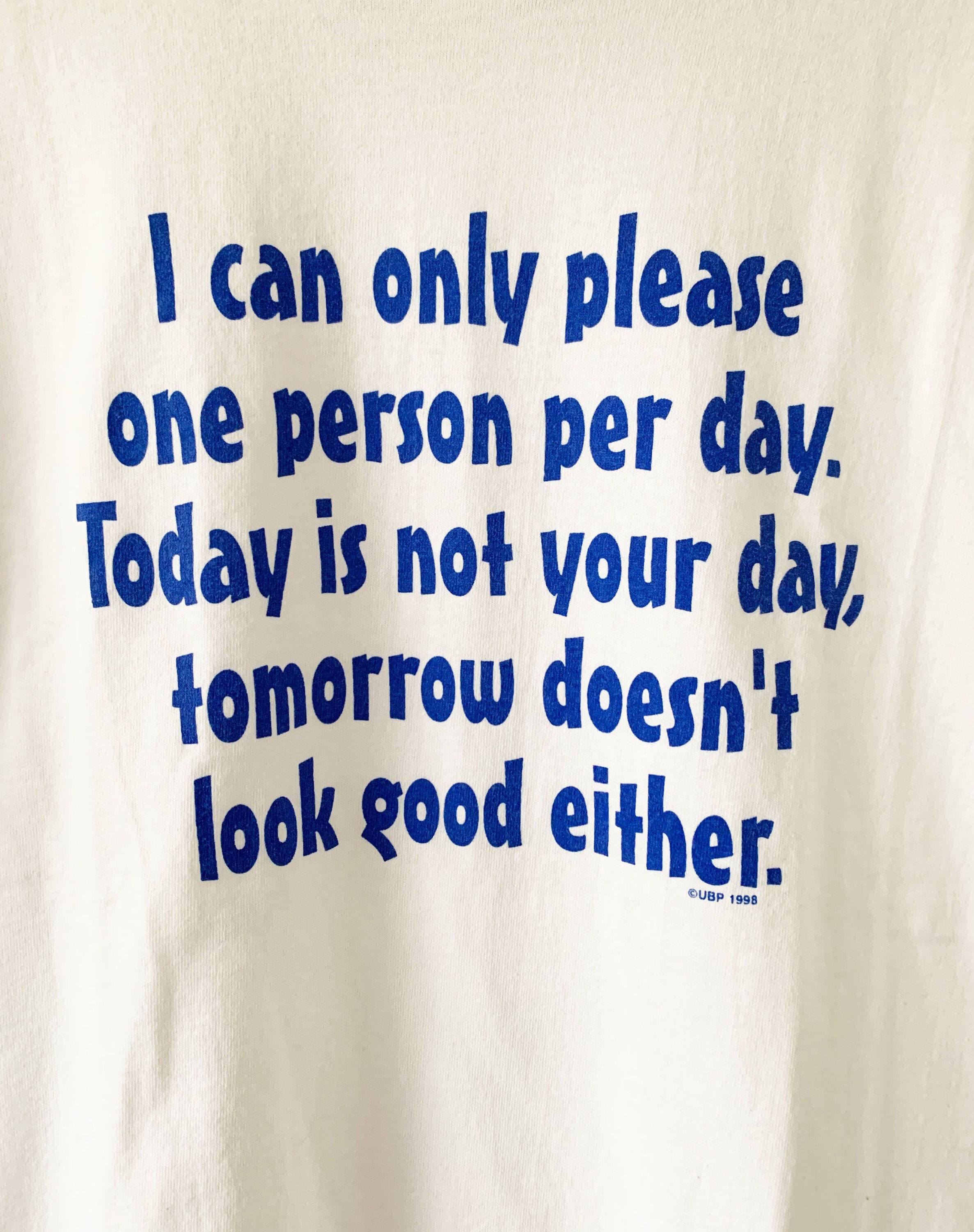 Vintage 90s Funny/humor Heavy Weight Short Sleeve Crew Neck Graphic T ...