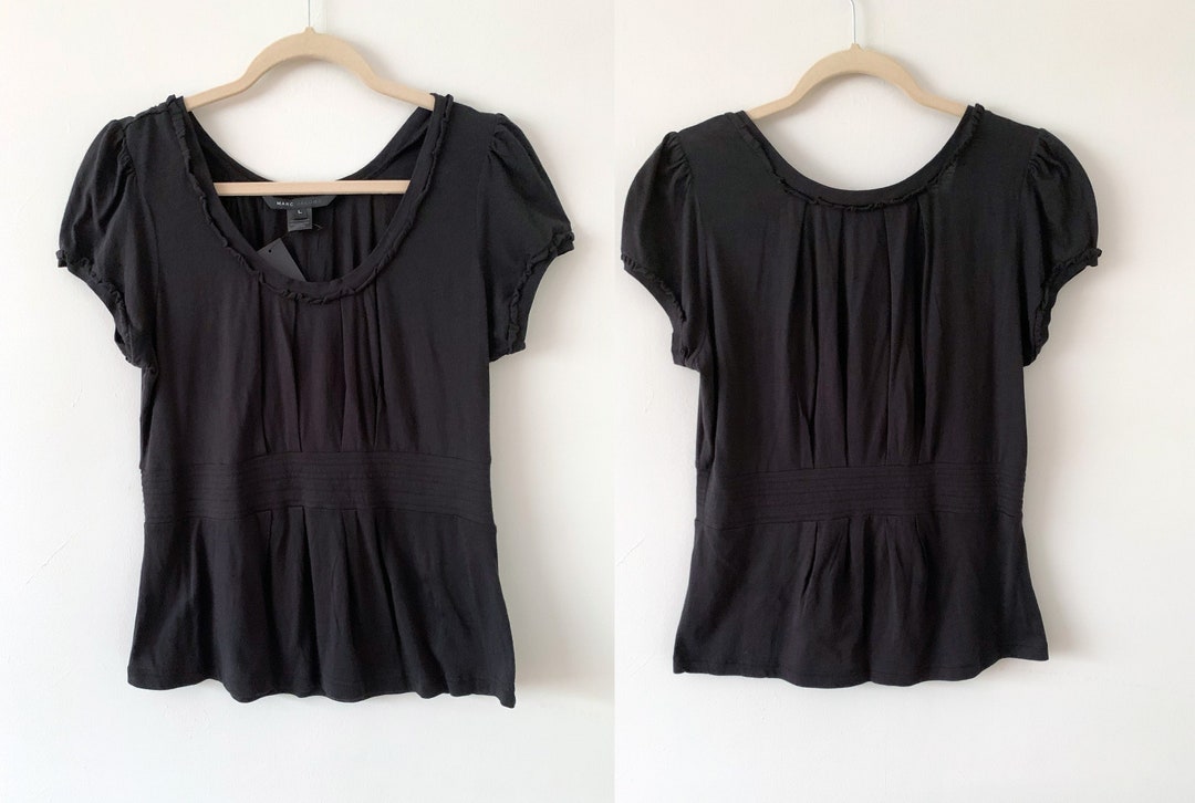 Vintage Early 2000s Black Marc by Marc Jacobs Cotton Top With Tags - Etsy