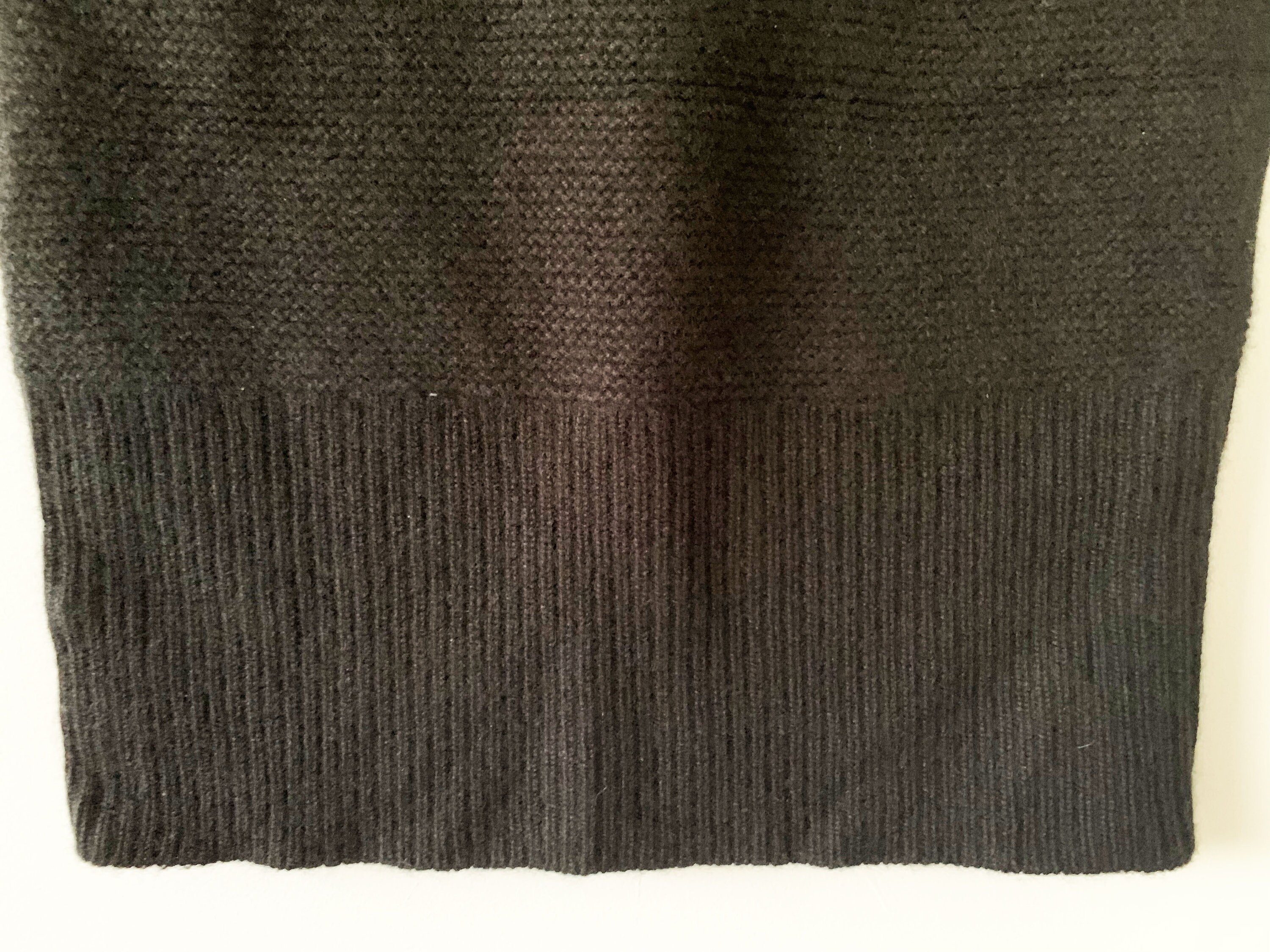 Early 2000s Black Cashmere V-neck Sweater Vest Button Closure on Each ...