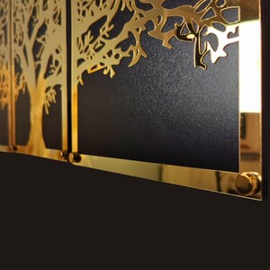 Gold Tree of Life Wall Decor Wooden Wall Art Large 3D Wall Deco Wall ...