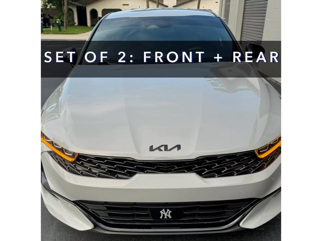 2022 2025 Kia K5 K7 K8 KX Front Rear Letters Plastic Overlay in Matte ...