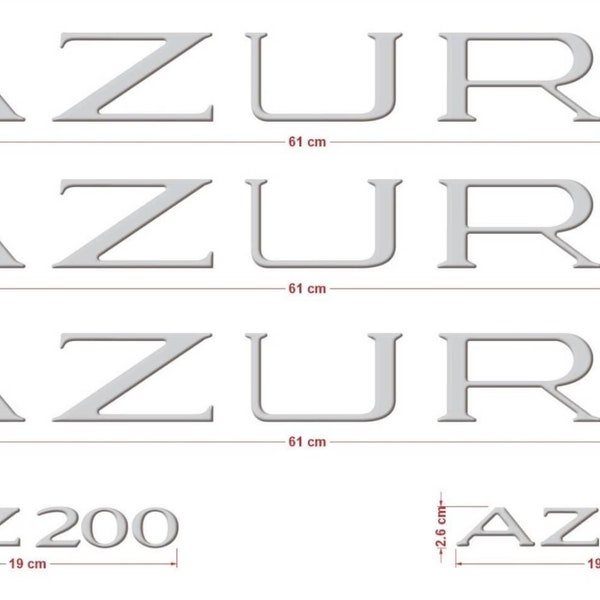 Chrome Boat Letters - Etsy