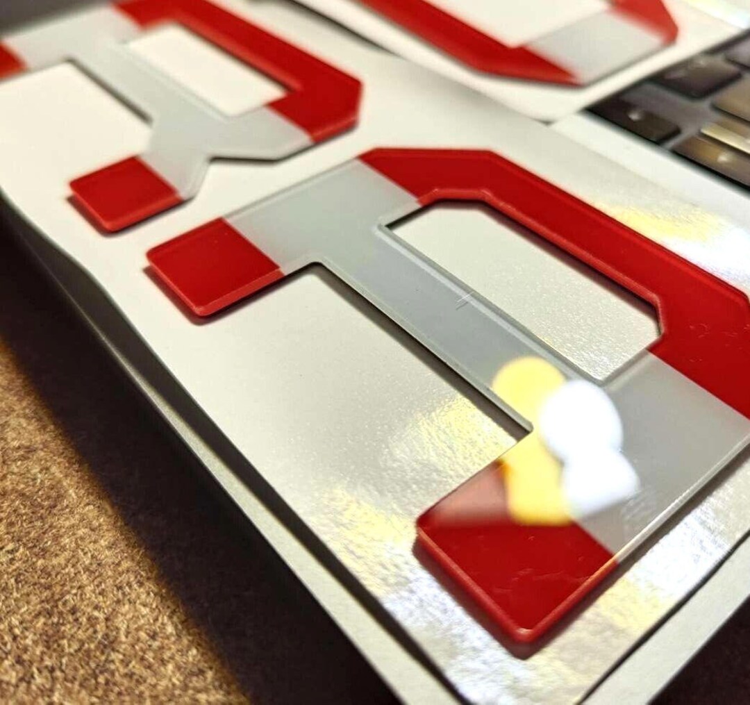 American Flag Raised Plastic Letters Inserts Toyota Tundra 2014-2021 ...