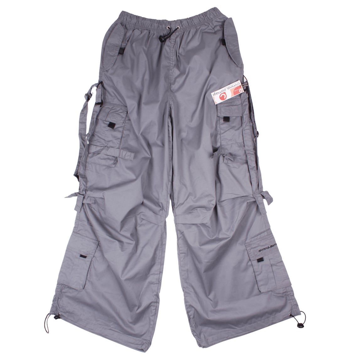 Vintage Y2k Cargo Baggy Grey Parachute Pants Deadstock New Etsy