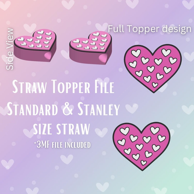 Stanley Cup Heart Straw - Etsy