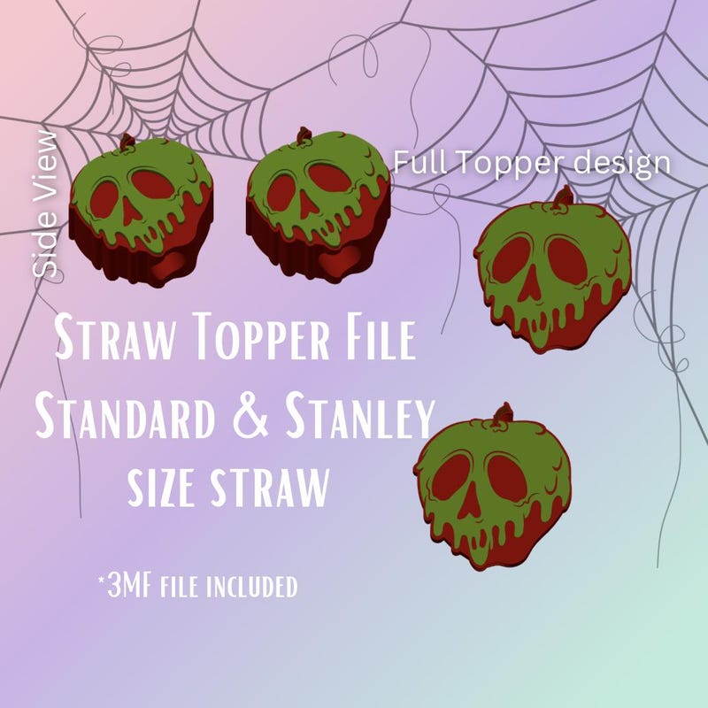 Poison Apple Straw Topper - Etsy