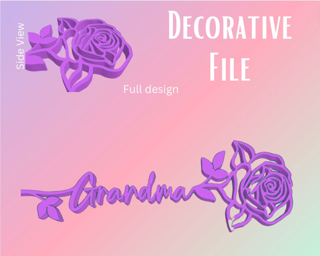 Grandma Rose STL - Etsy