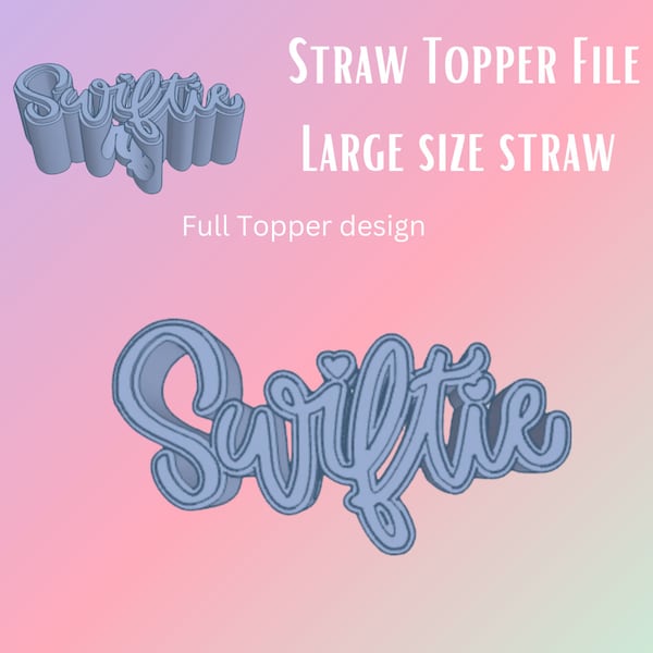 Stanley Cup Swifty Straw Topper - Etsy