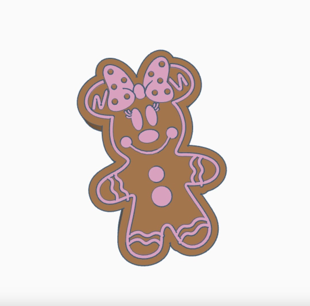 Full Gingerbread Girl Mouse Straw Topper STL - Etsy