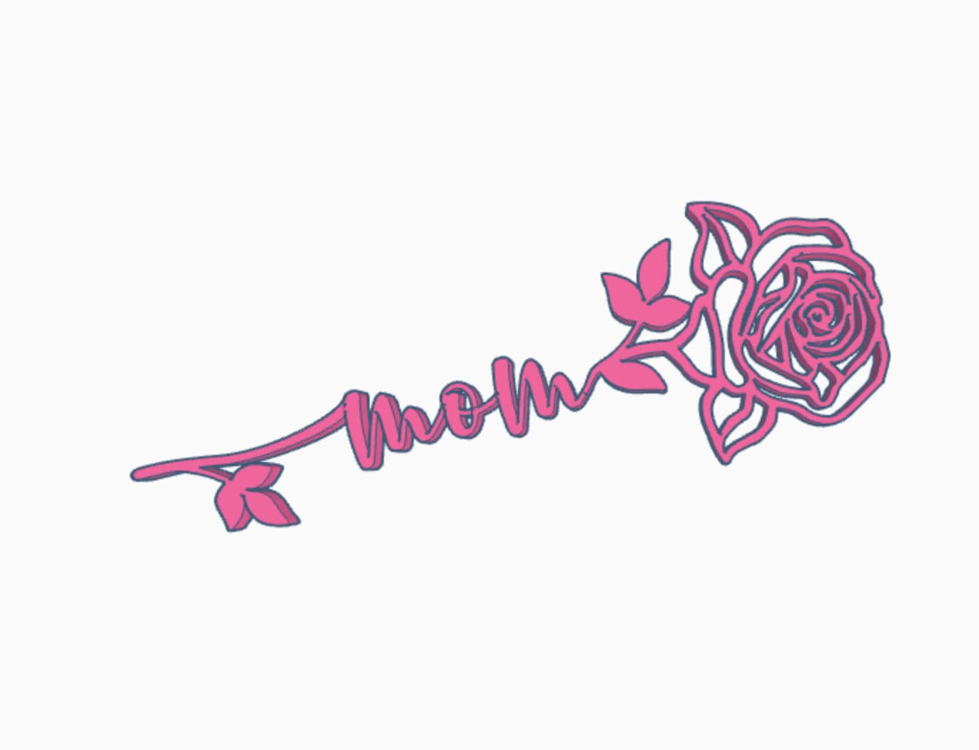 Mom Rose STL - Etsy