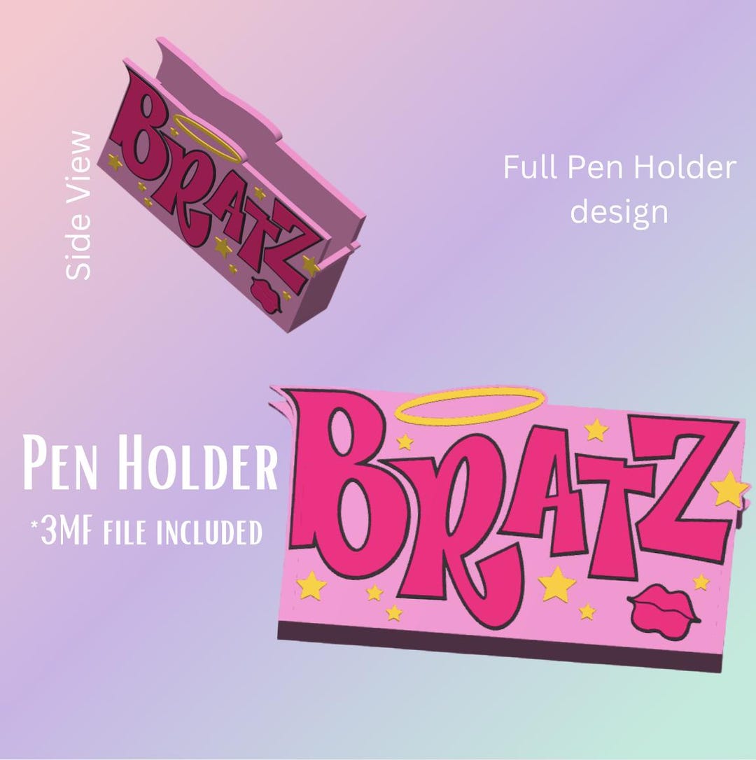Sassy Dollz Pen Holder Digital File | Pre-colored 3MF File - Etsy